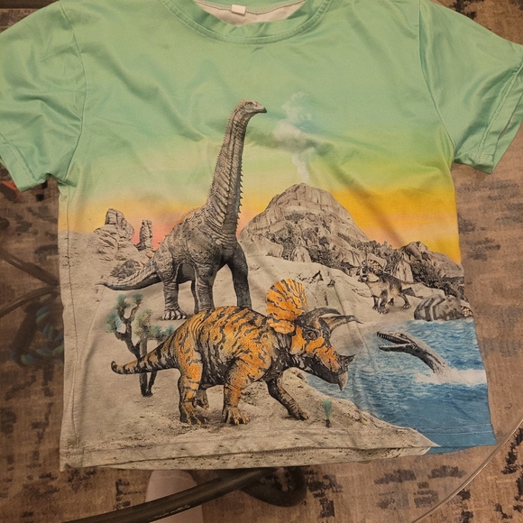The Unbranded Brand | Shirts & Tops | Dinosaur Adventure Kids Tee Green ...